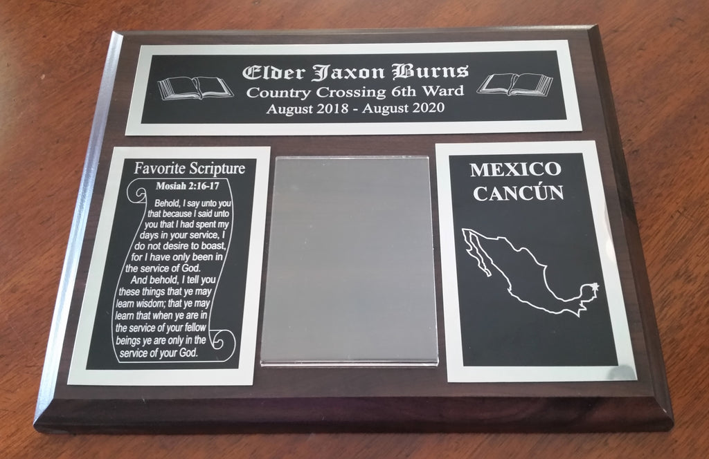 Missionary Plaque Style B (8" x 10") – Distinctive Engraving